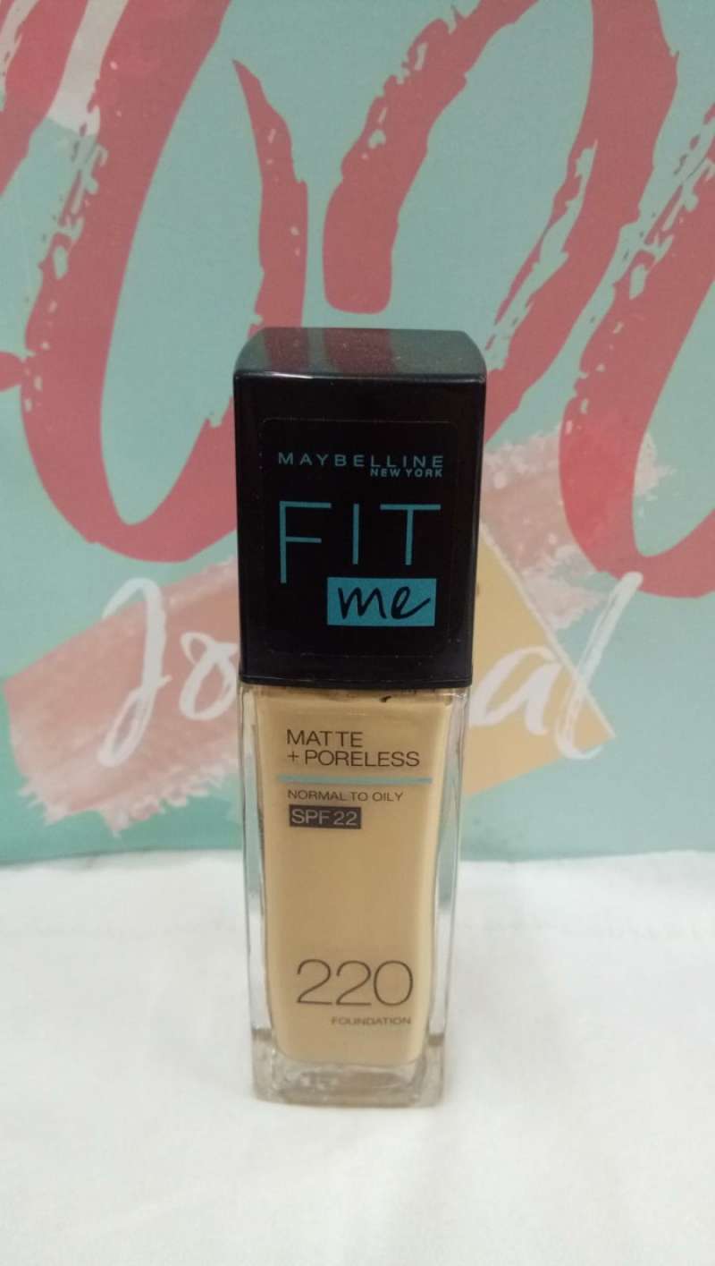 Jual Maybelline New York Fit Me Matte + Poreless 220 Foundation Pump Di ...