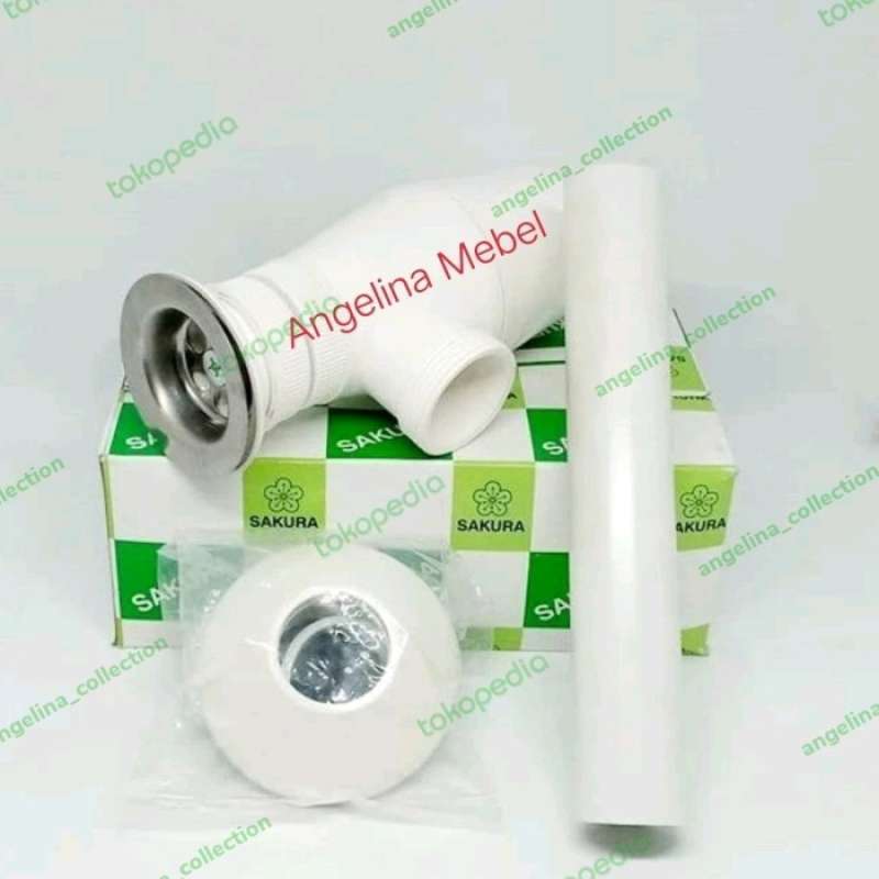 Promo Sifon Avur Wastafel Plastik - Siphon Afur PVC Merk SAKURA Diskon ...