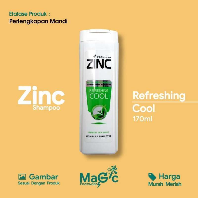 Zinc Shampoo Anti Dandruff Refreshing Cool Lengkap Harga Terbaru Juni ...