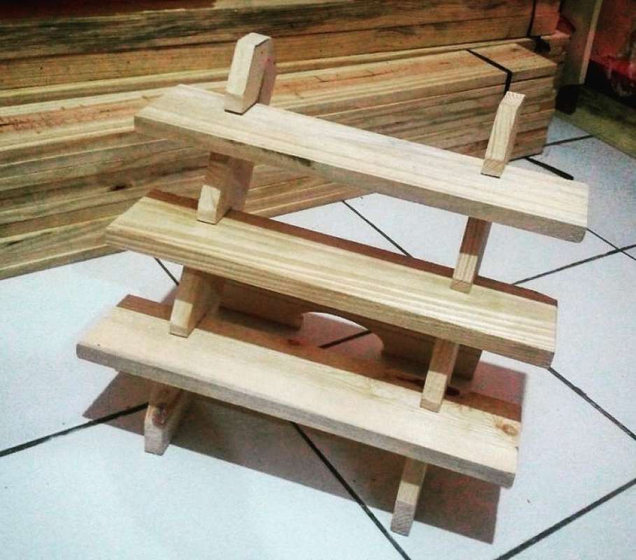 Promo rak tangga kayu mini Diskon 24% di Seller Rumahku Idamanku ...