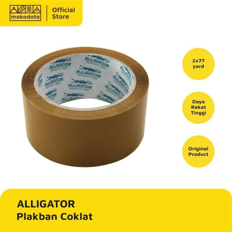 Jual Opp Tape | Plakban | Lakban Alligator Coklat 2x100 Yard Di Seller ...