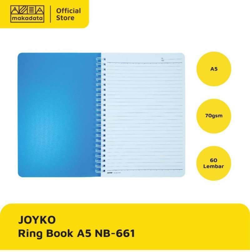 Jual RING BOOK | BUKU SPIRAL | BUKU TULIS JOYKO A5 NB-661 MURAH - Hijau ...