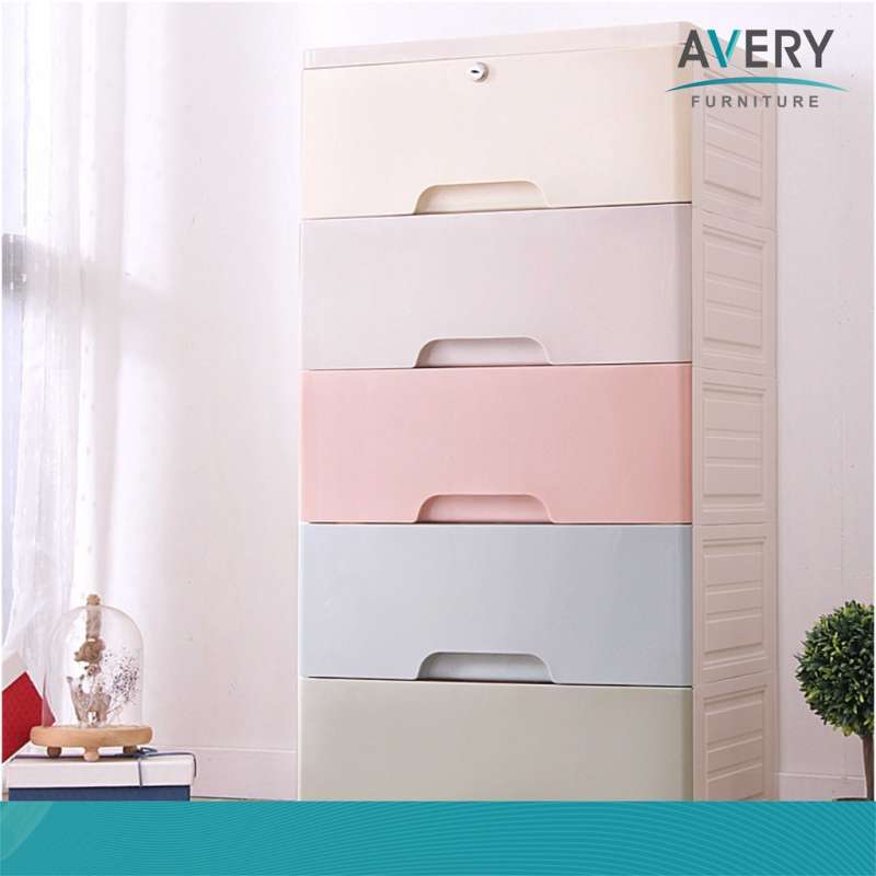 Jual Avery - Jx 4205 - Lemari Plastik 5 Susun / Lemari Pakaian Laci ...