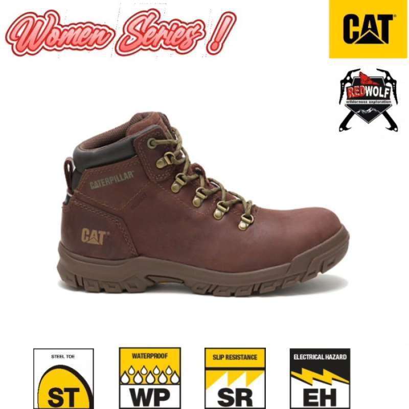 Jual Sepatu Safety Caterpillar Mae St Waterproof Cocoa Caterpillar ...