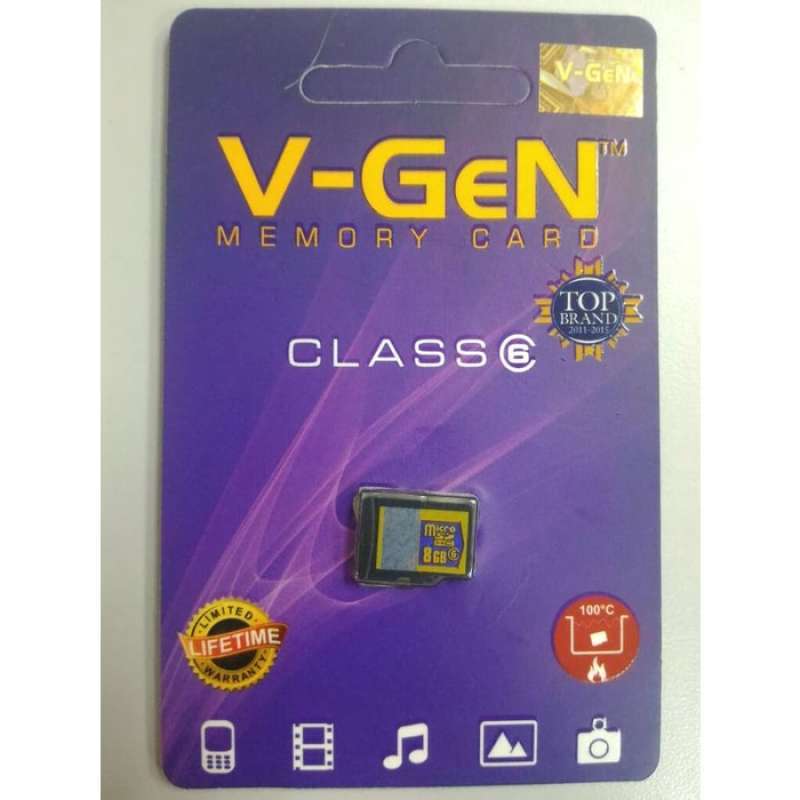 Jual Kartu Memori Micro Sd Memory Card Vgen V-gen 8gb / 16gb 100% ...
