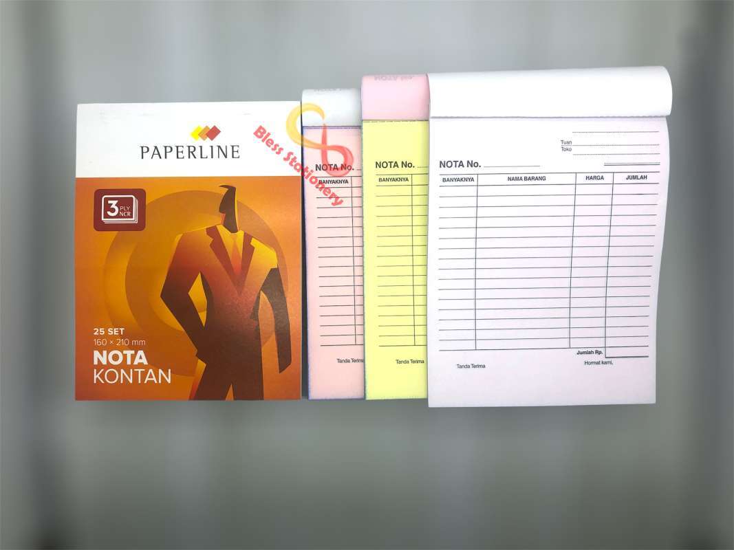 Jual Buku Nota Paperline 3 Ply Besar Buku Nota Kontan 3 Rangkap Buku ...