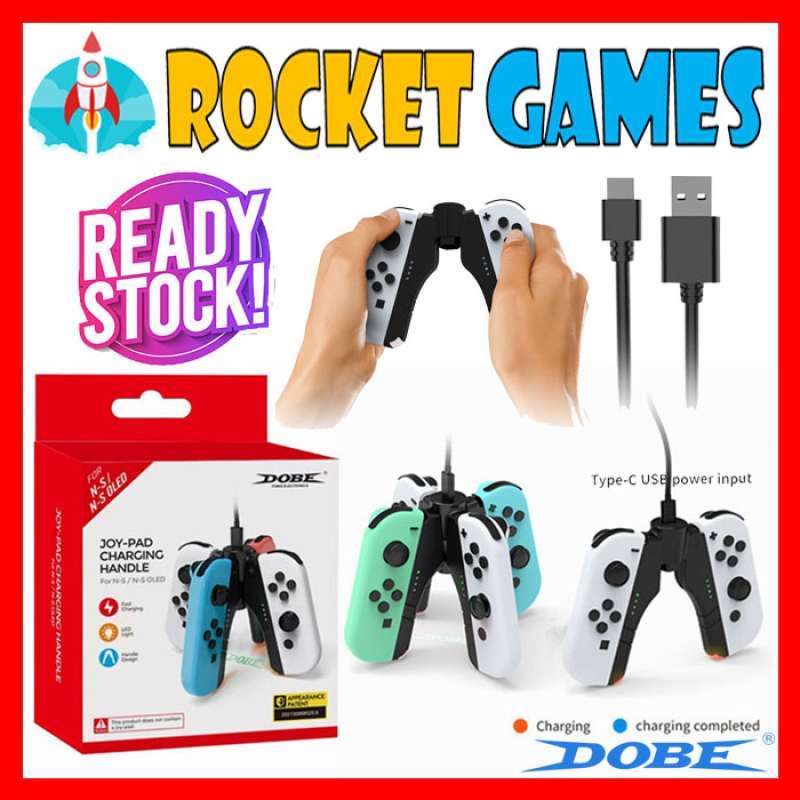 Promo Dobe Charging Handle Charger Joycon Nintendo Switch USB C TNS ...
