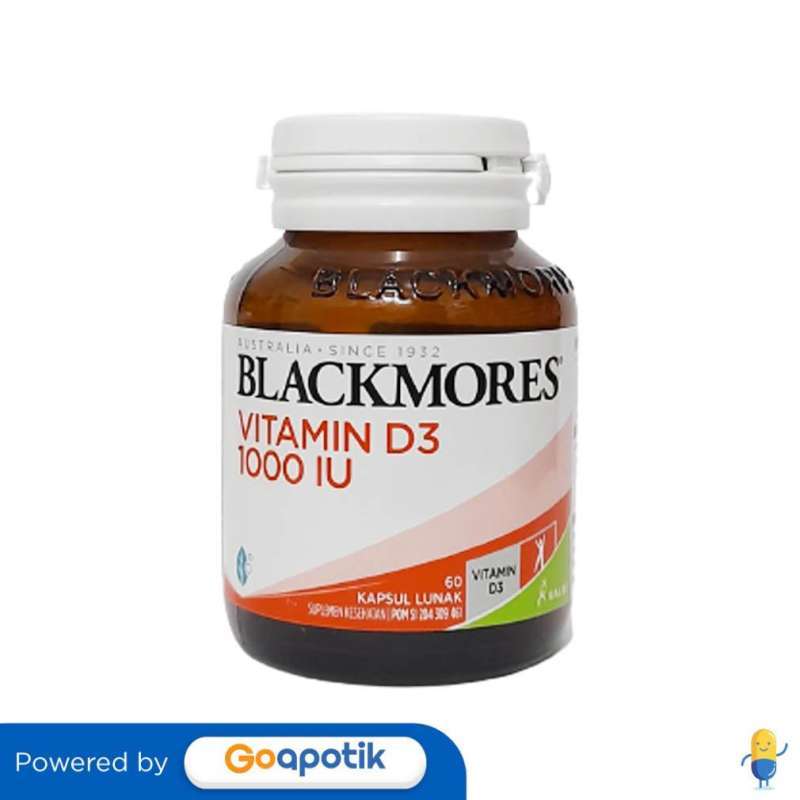 Jual BLACKMORES VITAMIN D3 1000 IU BOTOL 60 KAPSUL di Seller Apotek ...