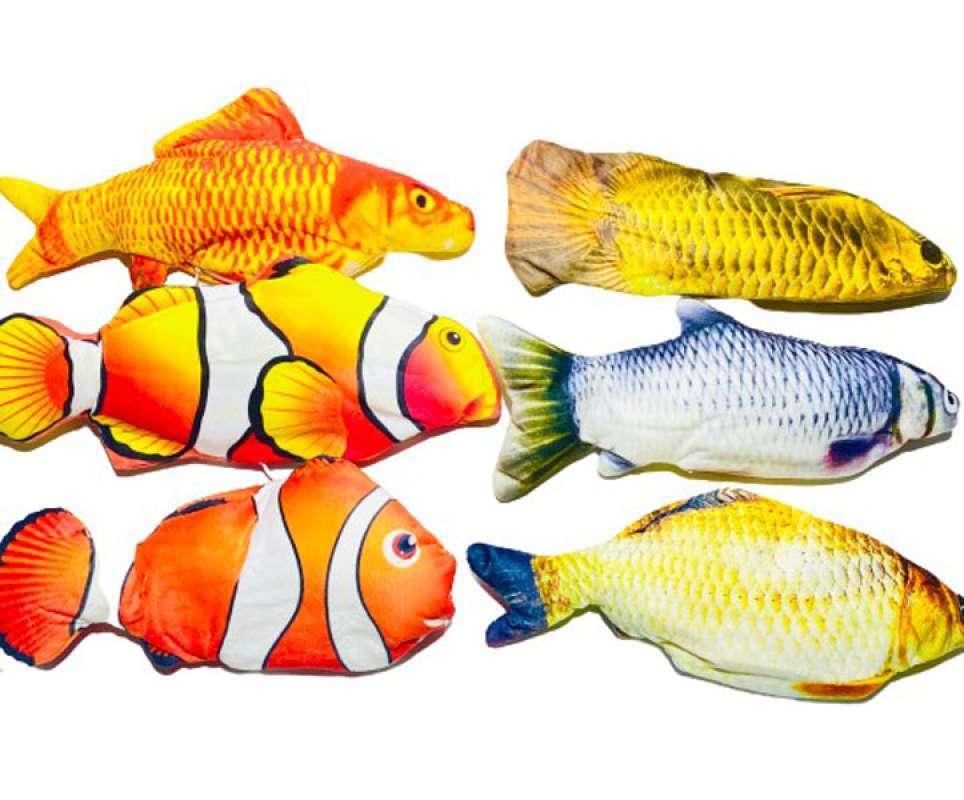 Jual Mainan Ikan Gerak - Boneka Ikan - Moving Flopping Fish Di Seller ...