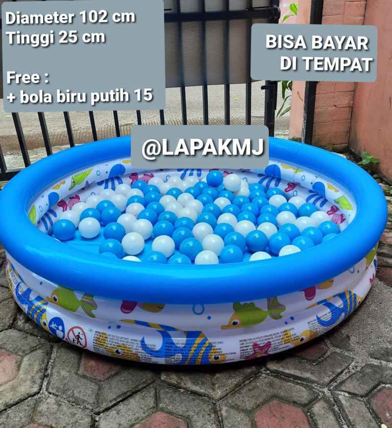 Jual Bestway Kolam Renang Anak Mandi Bola Ocean Pool 51008 + Mandi bola ...