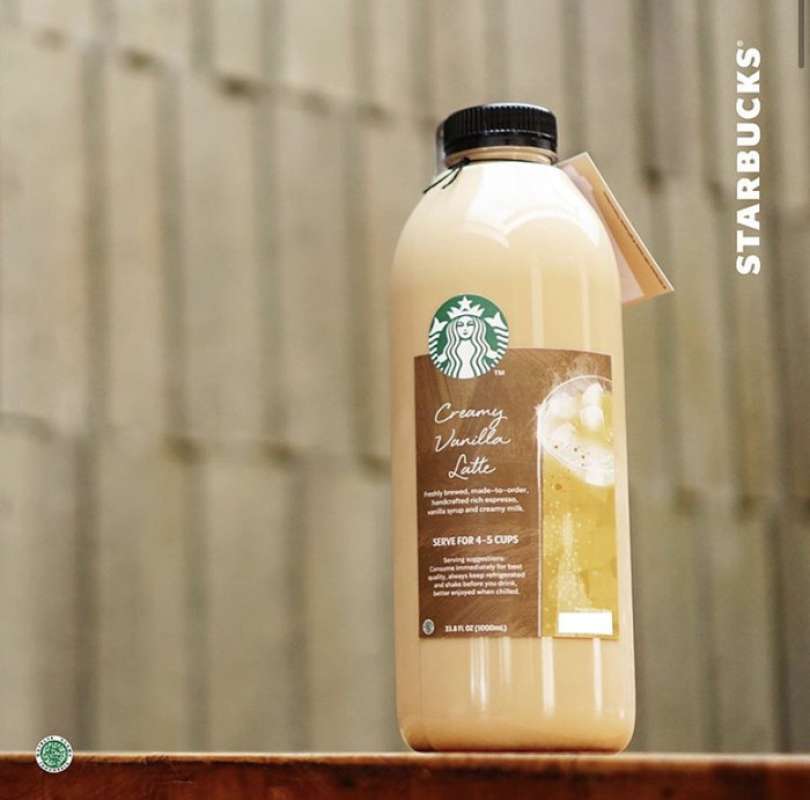 Jual Kopi Starbucks 1 Liter - Creamy Vanilla Latte (khusus Kurir ...