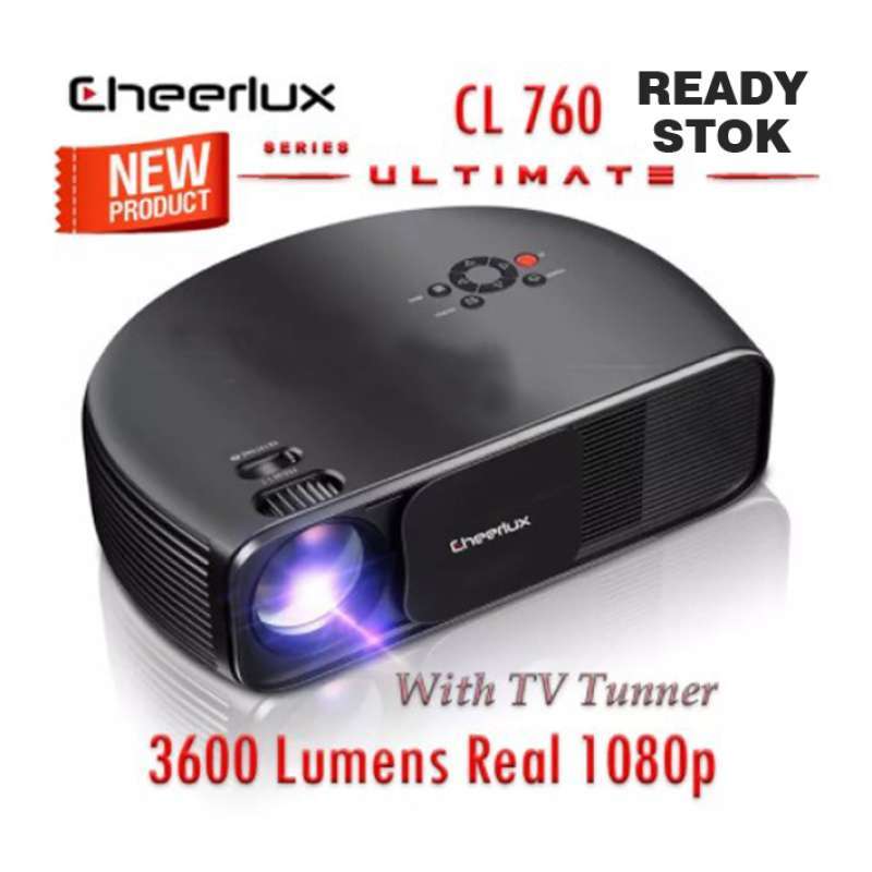 Jual Projector Cheerlux CL760 Ultimate Real 1080p 3600 Lumens Tv Tuner ...