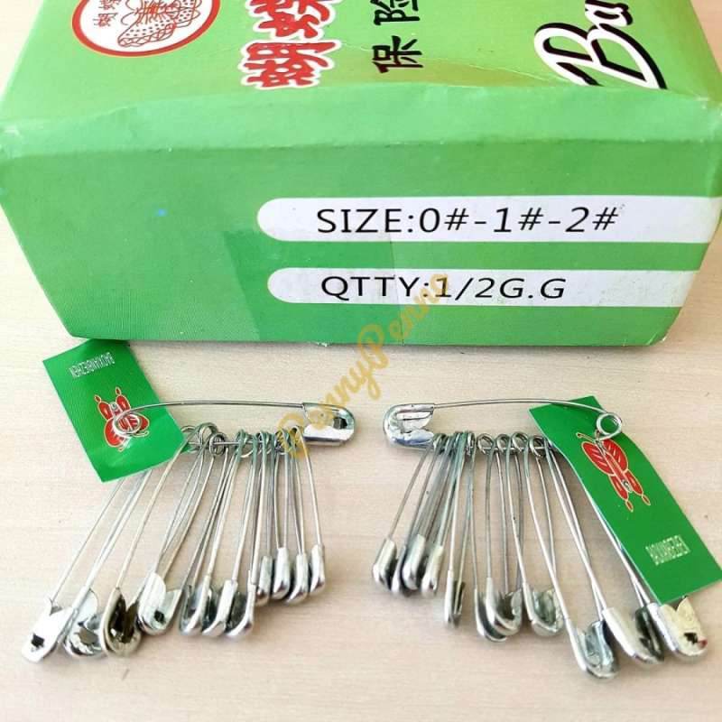 Jual Peniti Silver Ukuran Sedang dan Besar isi 12 Pcs di Seller ...