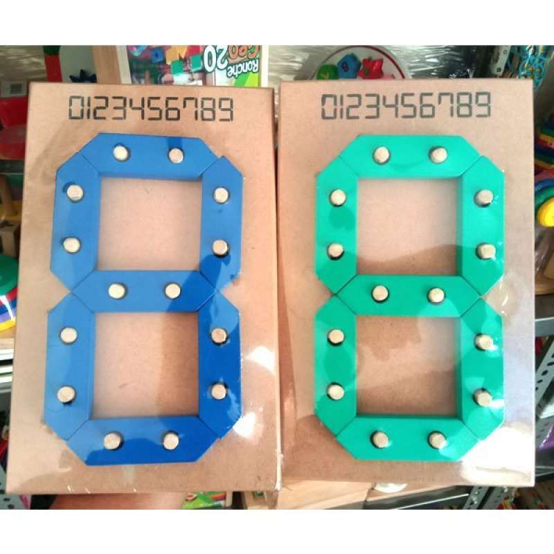 Jual Angka Digital 1 Digit Belajar Membuat Angka 0 – 9 Di Seller Edugen ...