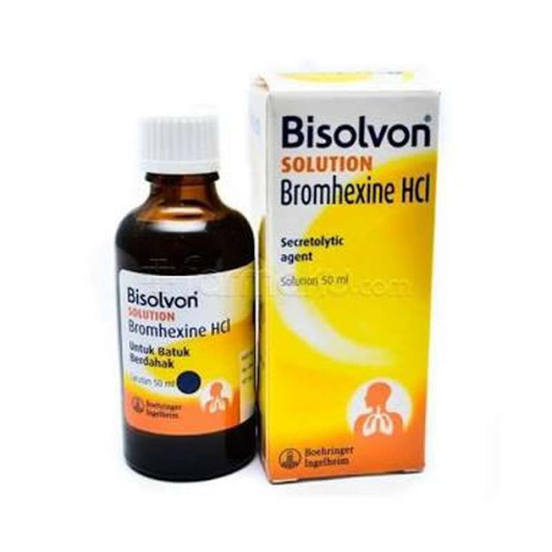 Jual bisolvon solution untuk batuk dipakai dengan alat uap atau ...