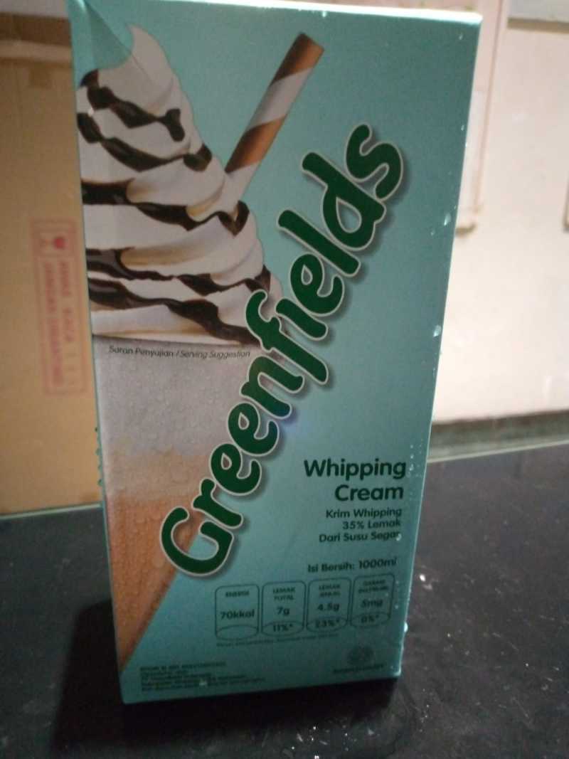 Jual Whipping Cream greenfields 1 liter di Seller Fam Gourmet - Kwitang ...