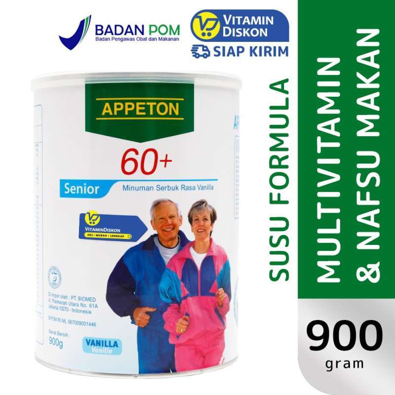 Promo Appeton 60 Plus Minuman Serbuk Rasa Vanilla [900 gr] Diskon 12% ...