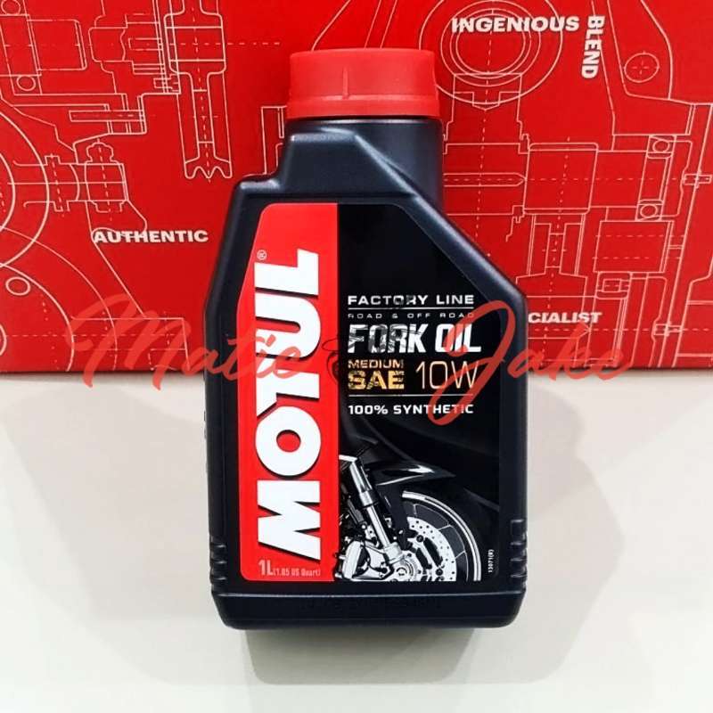Jual Oli Shock Fork Fluid Oil Motul Full Synthetic 1L Grade 10W Medium di Seller Matic Jake ...