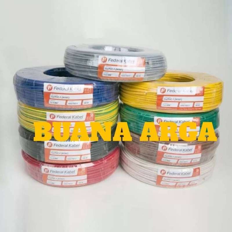 Jual Kabel Serabut Nyaf Federal 1 X 0.75mm Tersedia 12 Warna Di Seller Buana Arga Elektrika ...