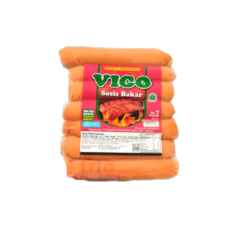 Jual Vigo Sosis Bakar Bratwurst Sapi isi 7 pcs [500 gr] di Seller Trio ...