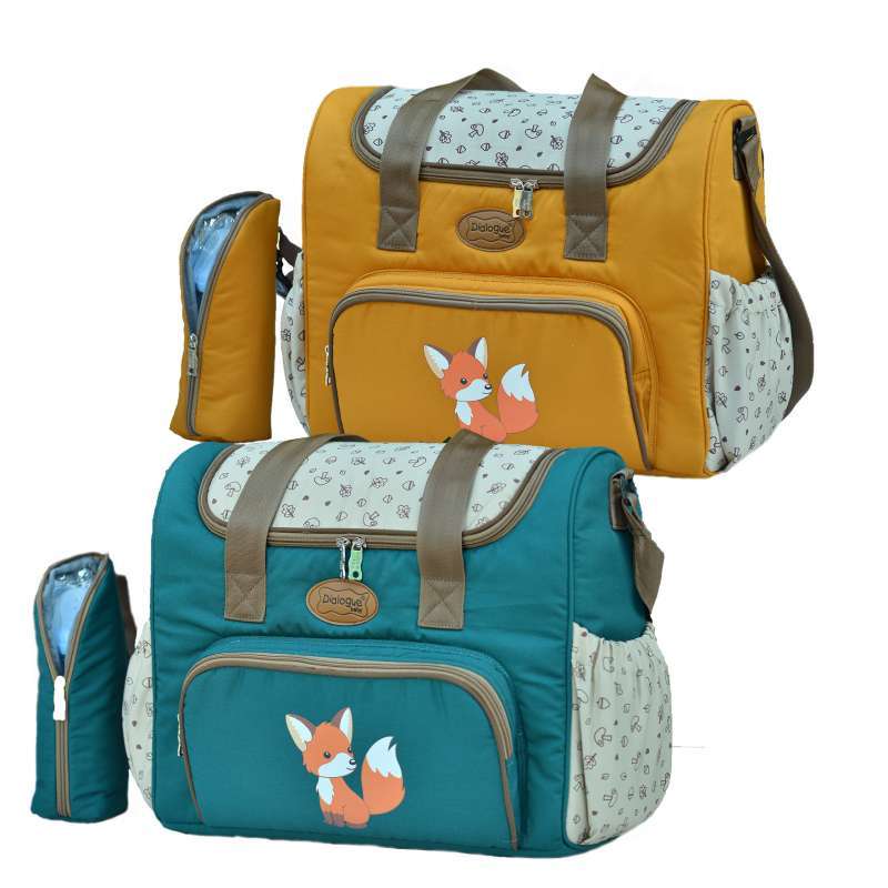 Jual Dialogue Baby Tas Besar + Tempat Botol Susu Baby Foxie Series ...