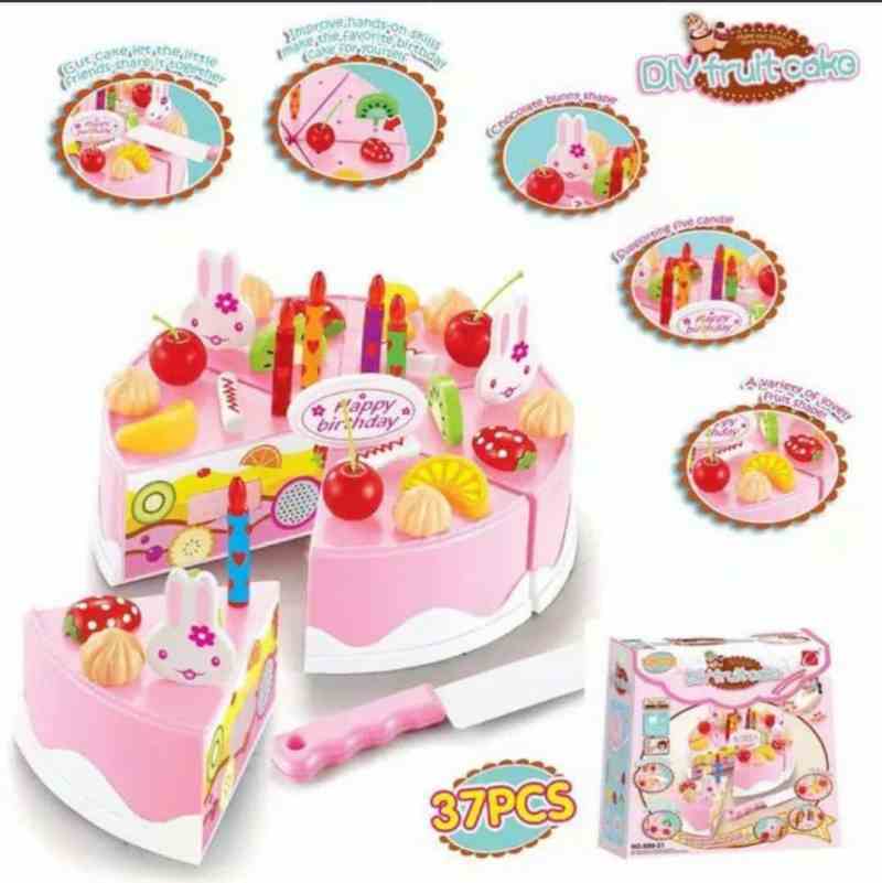 Jual Mainan Kue Ulang Tahun DIY 37 pcs Birthday Cake di Seller brownbe ...