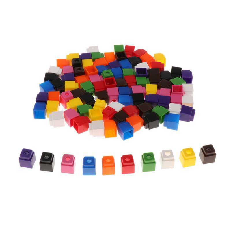 Jual 1000pcs 4 Colors Multilink Linking Cubes/ Math Manipulative ...