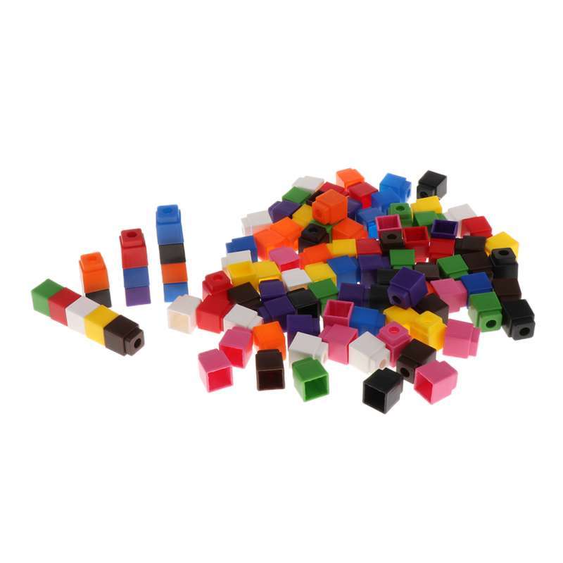 Jual 1000pcs 4 Colors Multilink Linking Cubes/ Math Manipulative ...