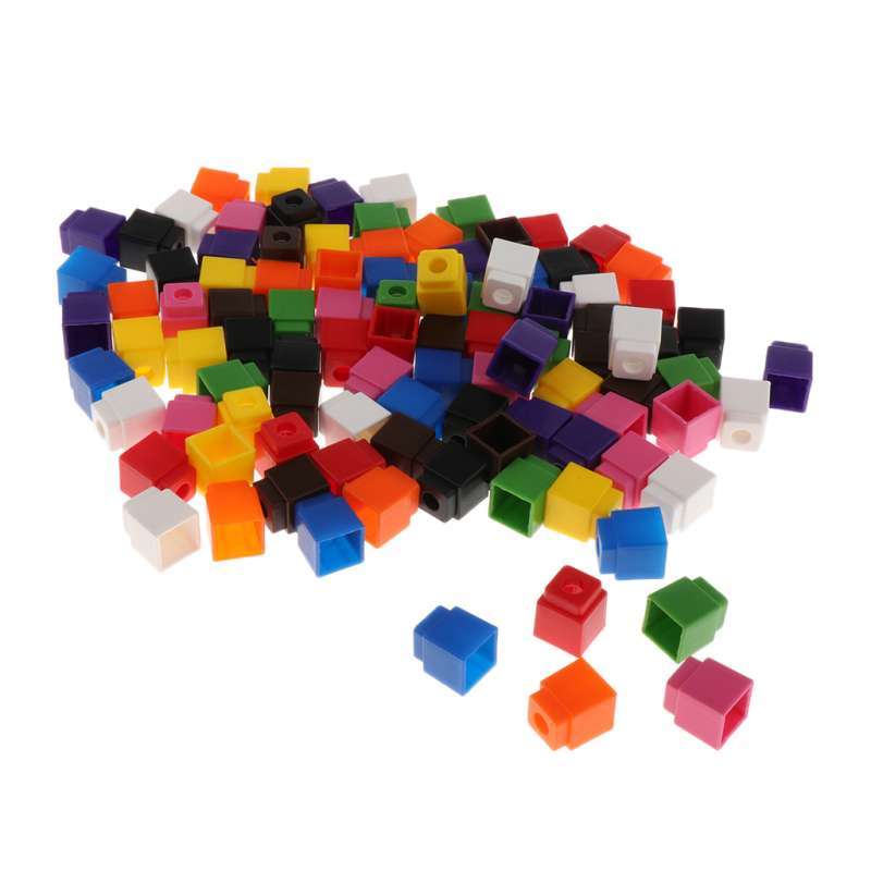 Jual 1000pcs 4 Colors Multilink Linking Cubes/ Math Manipulative ...