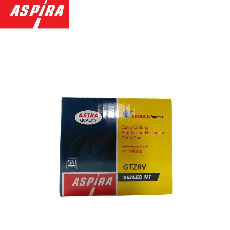 Promo ASPIRA Aki Kering Motor Matic GTZ-6V Diskon 10% di Seller NAGA ...