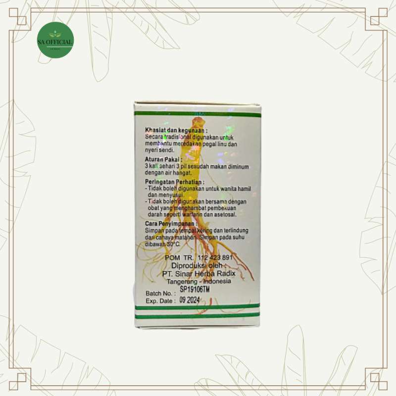 Jual Tian Ma Pills (Seven Leave Ginseng) - Obat Meredakan Pegal Linu ...
