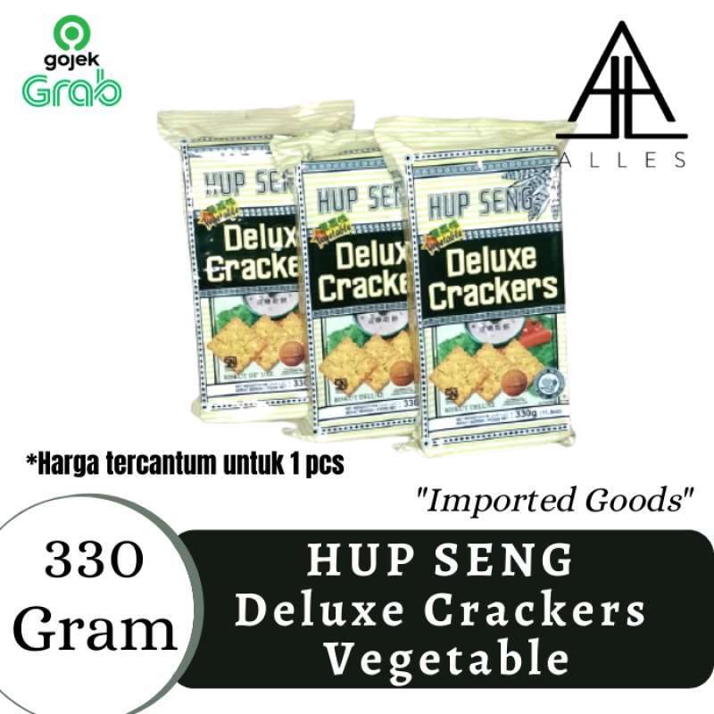 Jual HUP SENG Deluxe Crackers Vegetable /Biskuit Sayur 330 gram di ...