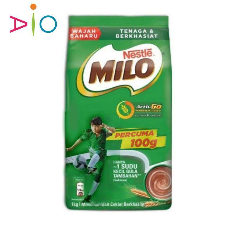 Jual Milo Malaysia Activ-Go Refill 1kg + 100g / 1.1kg di Seller AIO ...