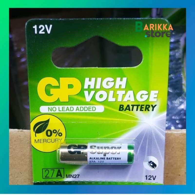 Jual Batre Baterai Battery Alkaline GP 27A A27 12v High Voltage ...