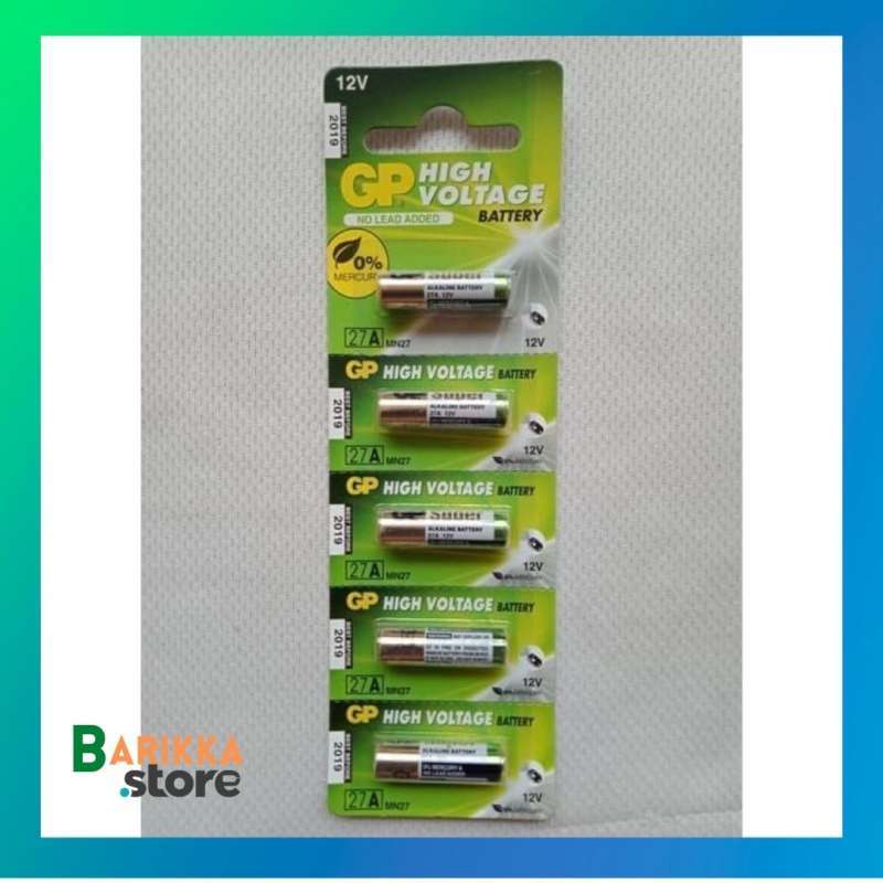 Jual Batre Baterai Battery Alkaline GP 27A A27 12v High Voltage ...