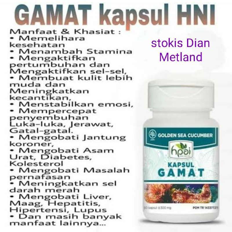 Jual GAMAT Kapsul HNI HPAI di Seller MTA Store - Cipenjo, Kab. Bogor ...