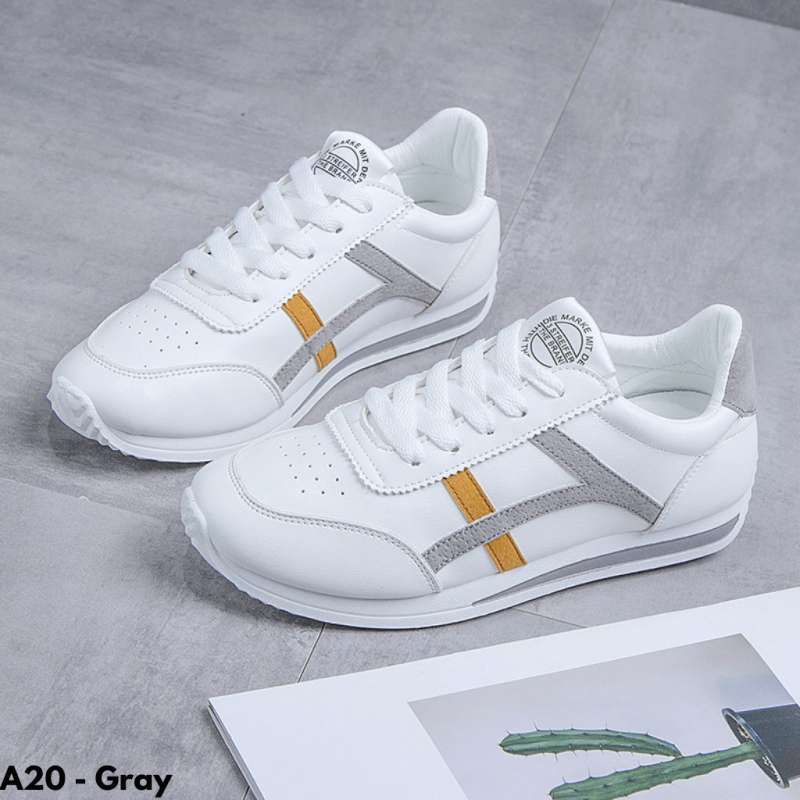 Jual SEPATU SNEAKERS PUTIH WANITA MODIS ANTI SLIP KETS SPORT AEROBIK ...