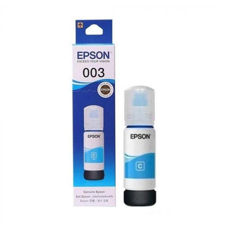 Promo EPSON 003 CYAN TINTA GARANSI RESMI BARANG ORIGINAL SEKALI KLIK ...