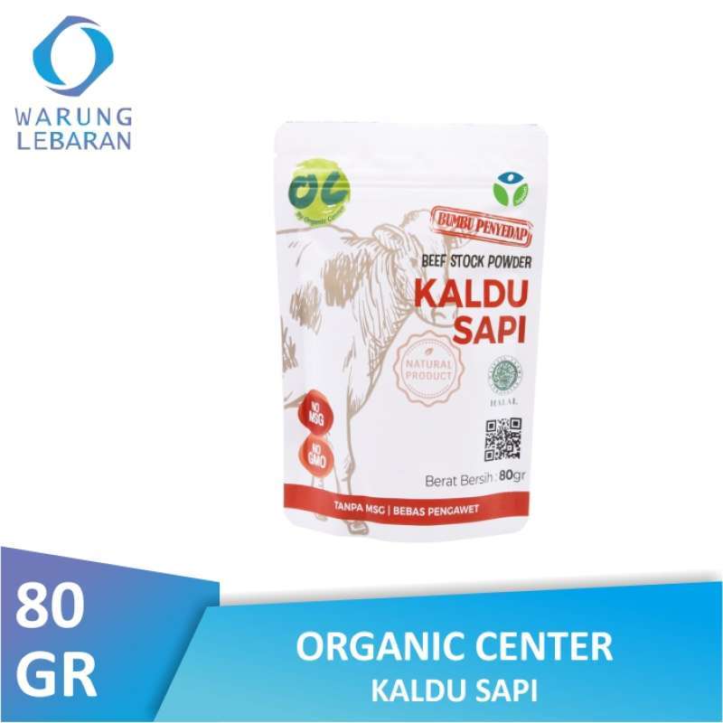 Jual Organic Center Kaldu Sapi 80 GR - No MSG No GMO - Bumbu Titi Kamal ...