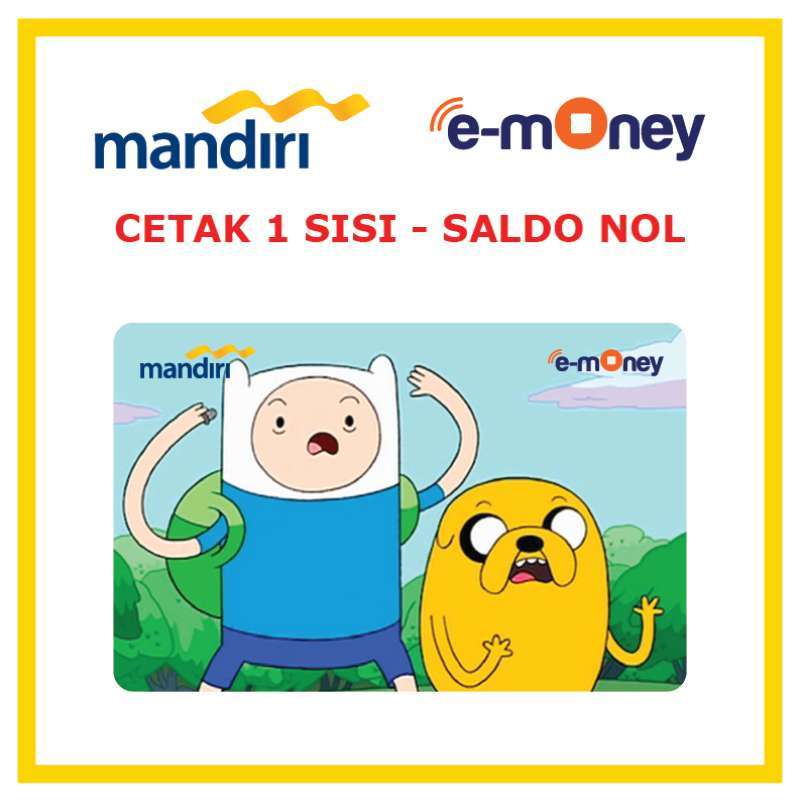Jual Kartu Mandiri E-money Jake & Finn Adventure Time 44 Kartun Movie ...