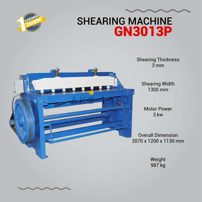 Jual Mesin Potong Plat - Shearing Machine - Gn-3013p - Aks Importir ...