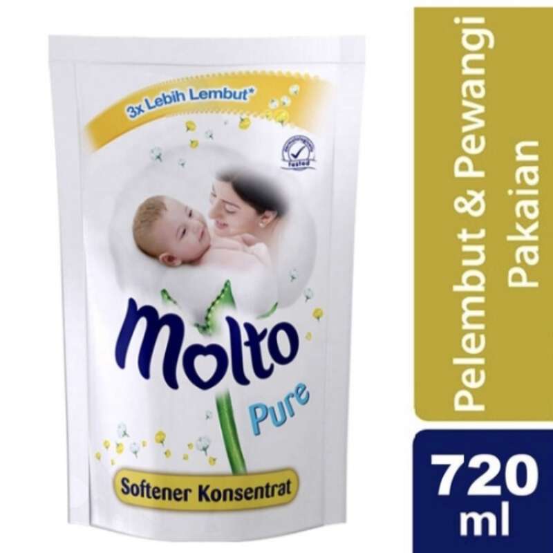 Jual Molto Ultra Pure Softener Konsentrat Pewangi Pakaian [720 Ml ...
