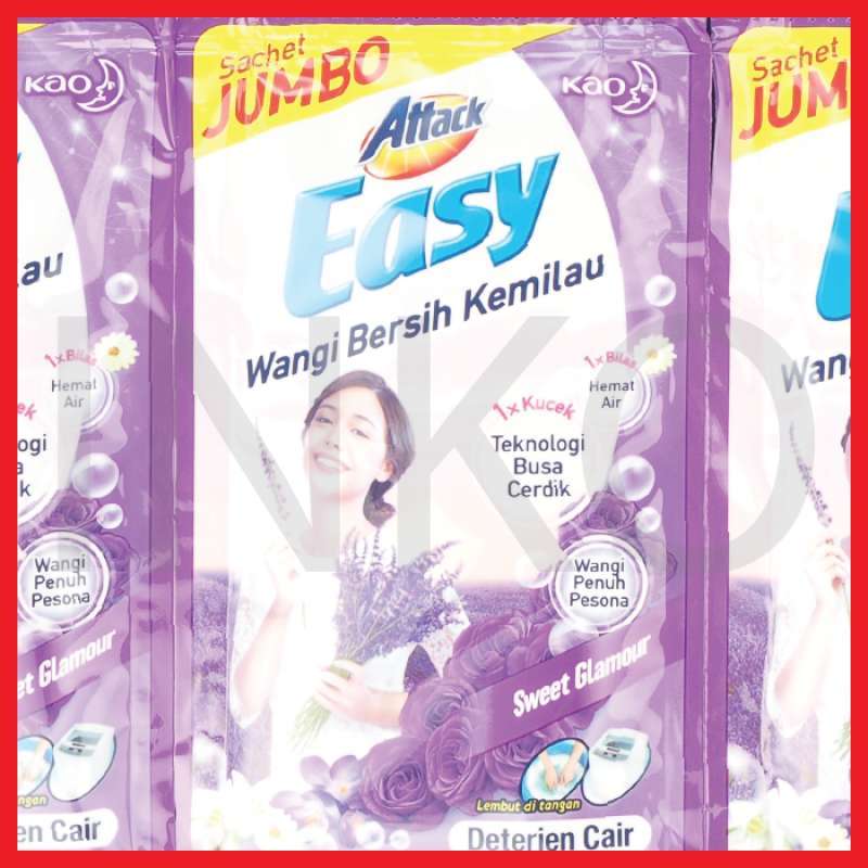 Jual ATTACK EASY PURPLE BLOSSOM DETERJEN CAIR SACHET 6X42ML di Seller ...