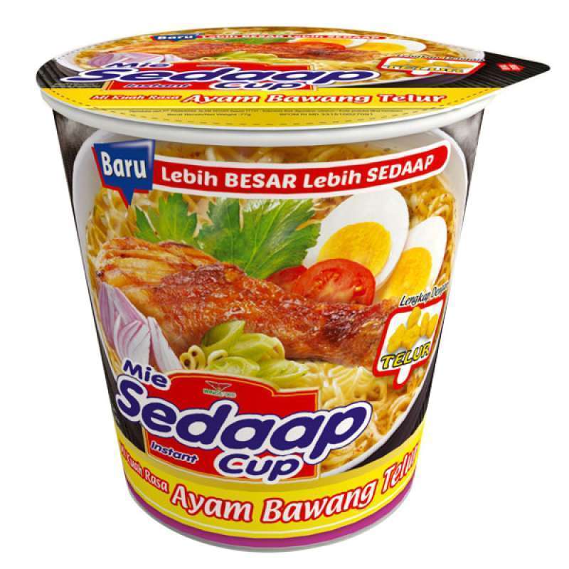 Jual Sedaap Mie Ayam Bawang Telor Cup 77G di Seller Hypermart Royal ...