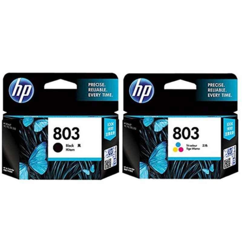 Jual PAKET TINTA HP 803 BLACK + COLOR ORIGINAL di Seller IT SOLUTIONS ...