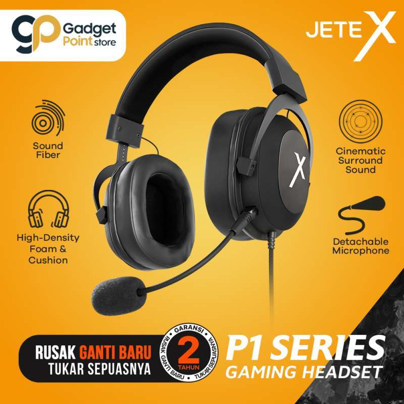 Promo JETEX P1 Headset Gaming Pro Series Sound Fiber / Wired Gaming ...