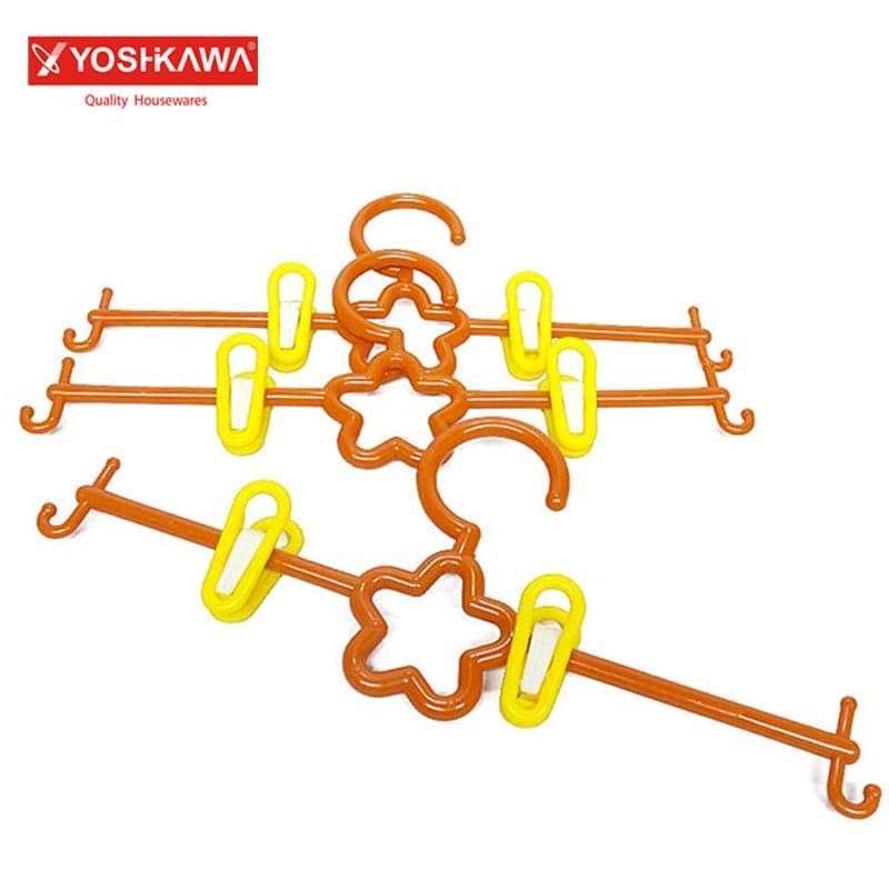 Promo YOSHIKAWA Gantungan Baju Capitan 3 PCS Hanger Laundry Diskon 52% ...