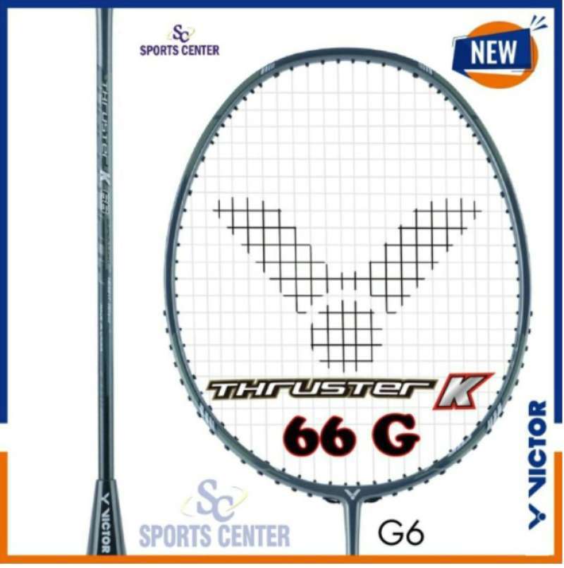 Jual New Raket Badminton Victor Thruster K 66 - Tk 66 - Tk-66 (+-66g ...