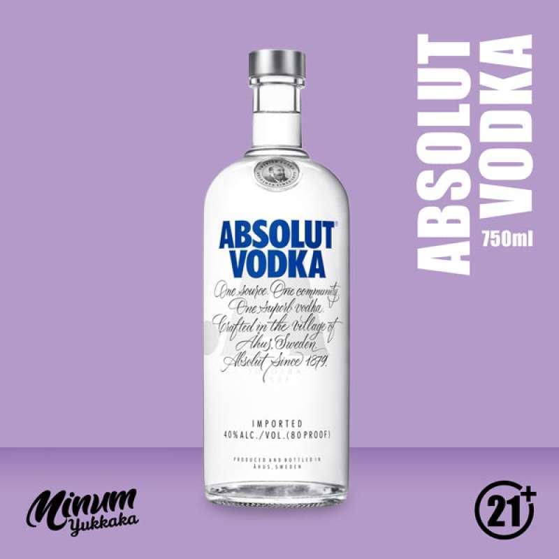 Jual Absolut Vodka 750ml di Seller Minum Yuk Kaka - Marga Mulya, Kota ...