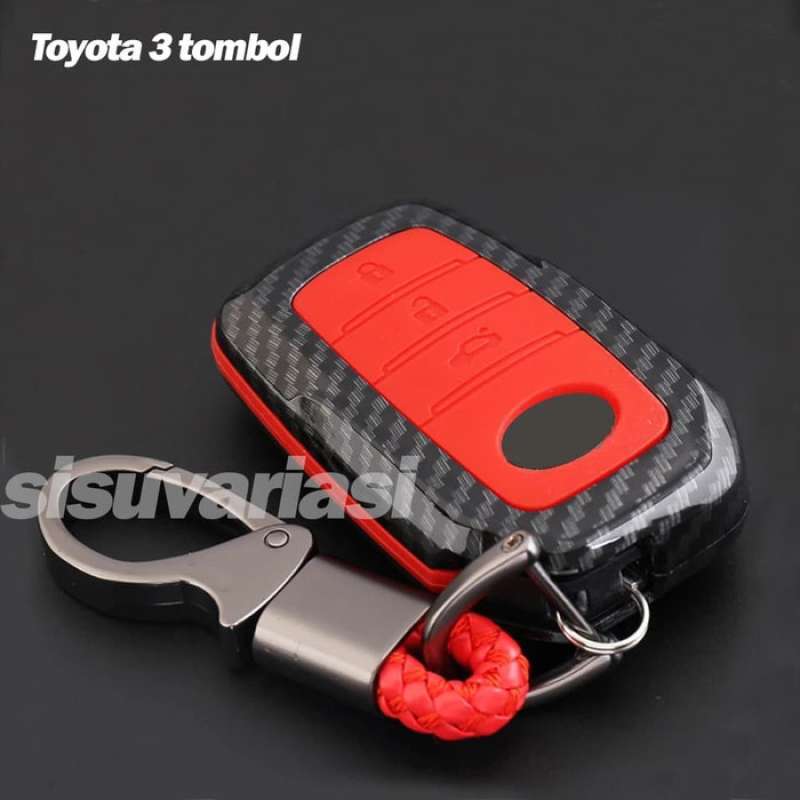 Jual Smart Key Cover Case Kunci Carbon Toyota All New Fortuner Vios ...